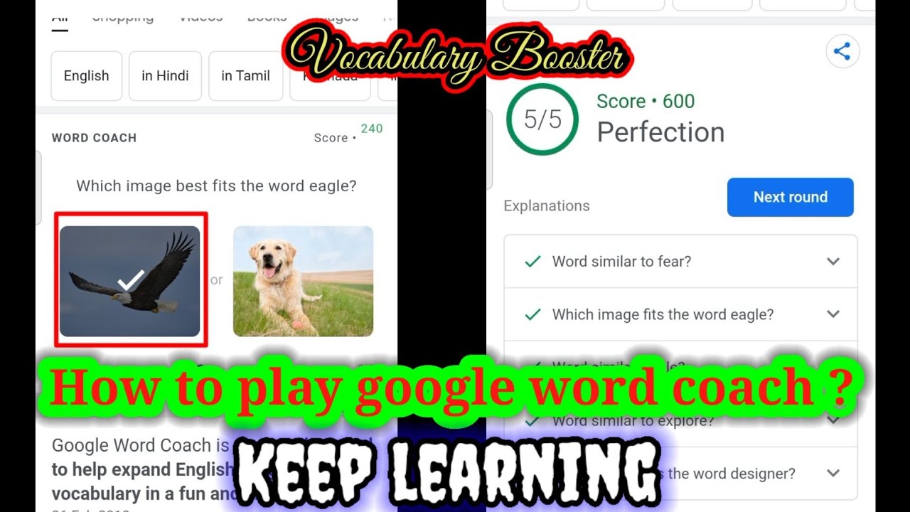 How to play Google word coach ? - YouTube