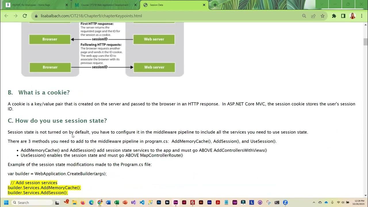 ASPNETCore MVC Session State Overview - YouTube