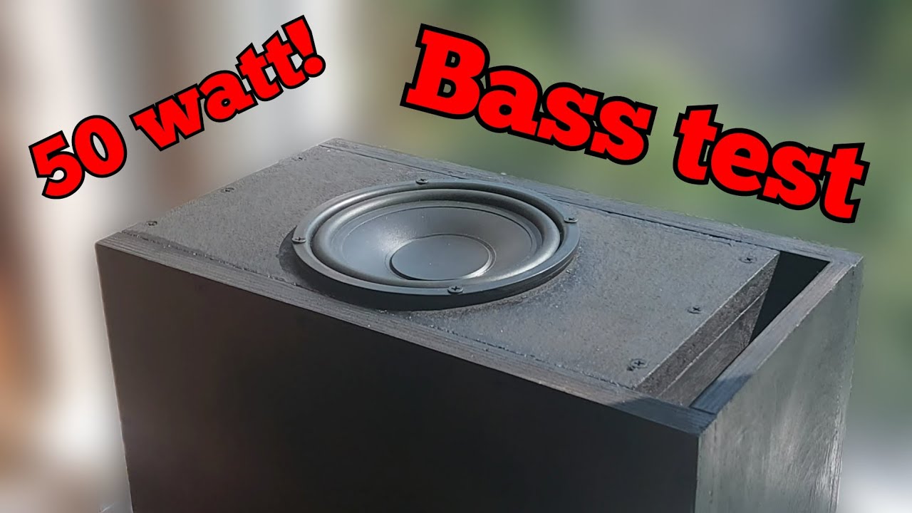 6,5" subwoofer bass test! Handmade box! [4k 30 fps] - YouTube