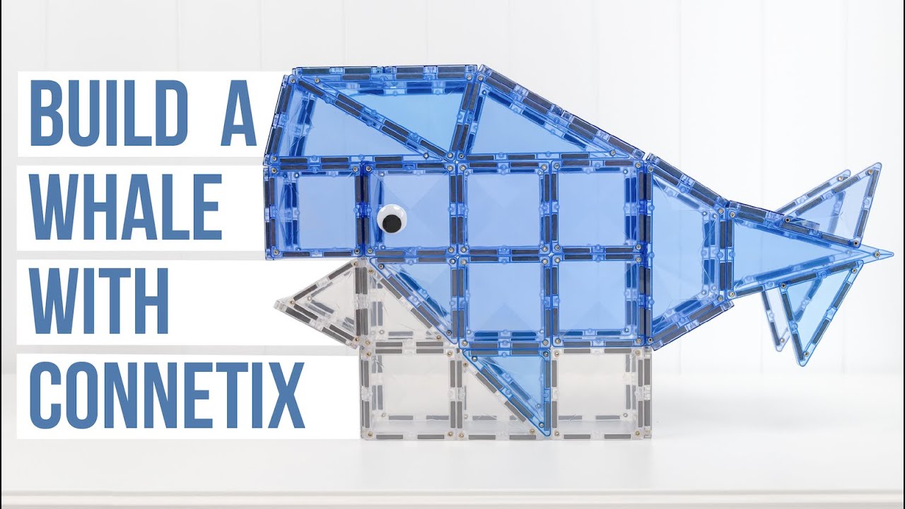 CONNETIX Magnetic Tiles Ideas - HOW TO BUILD A WHALE - YouTube