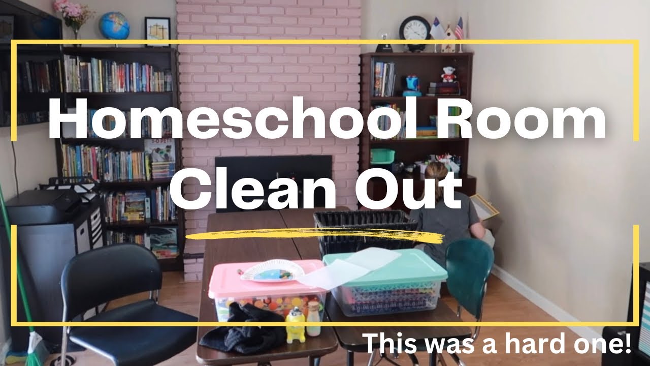 Homeschool Room Clean Out | Homeschool Organization - YouTube