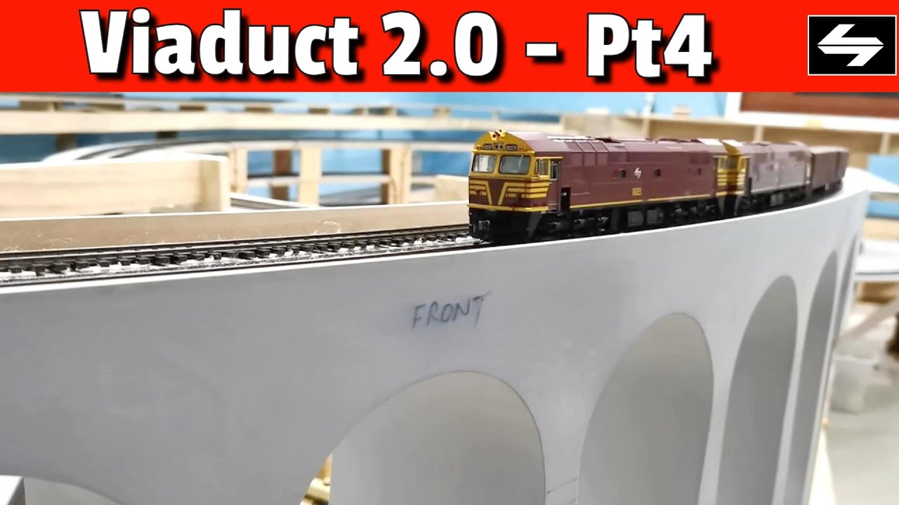 Scratch Building the Model Railway Viaduct Pt4 - The Escarpment - YouTube