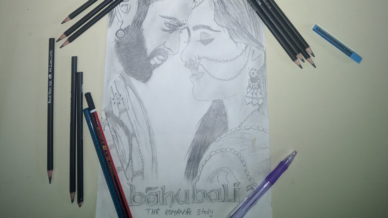 how to make Bahubali 3/sketch/by Art with Avinash - YouTube