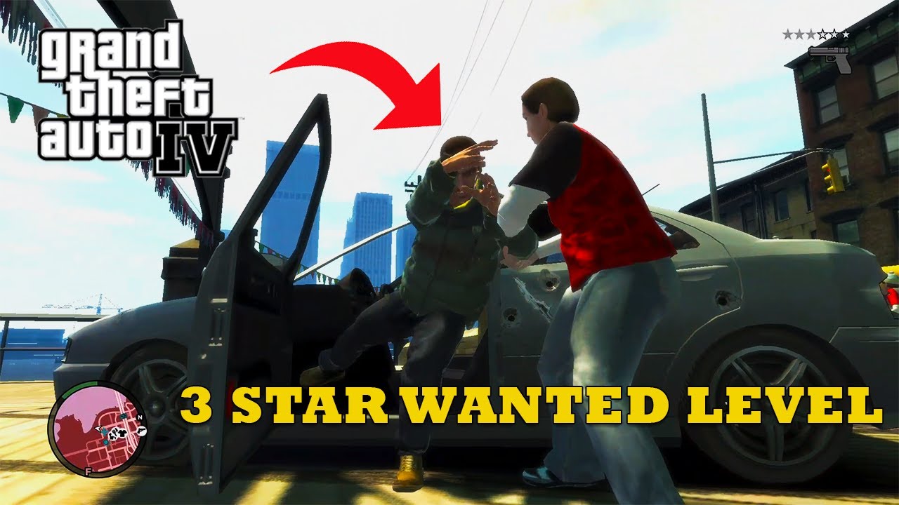 GTA IV - 3 Star Wanted Level - YouTube