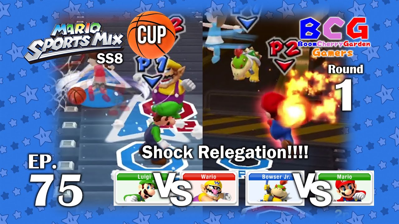 Mario Sports Mix Basketball SS8 (Cup) EP 75 Wario Factory - Luigi-Wario ...
