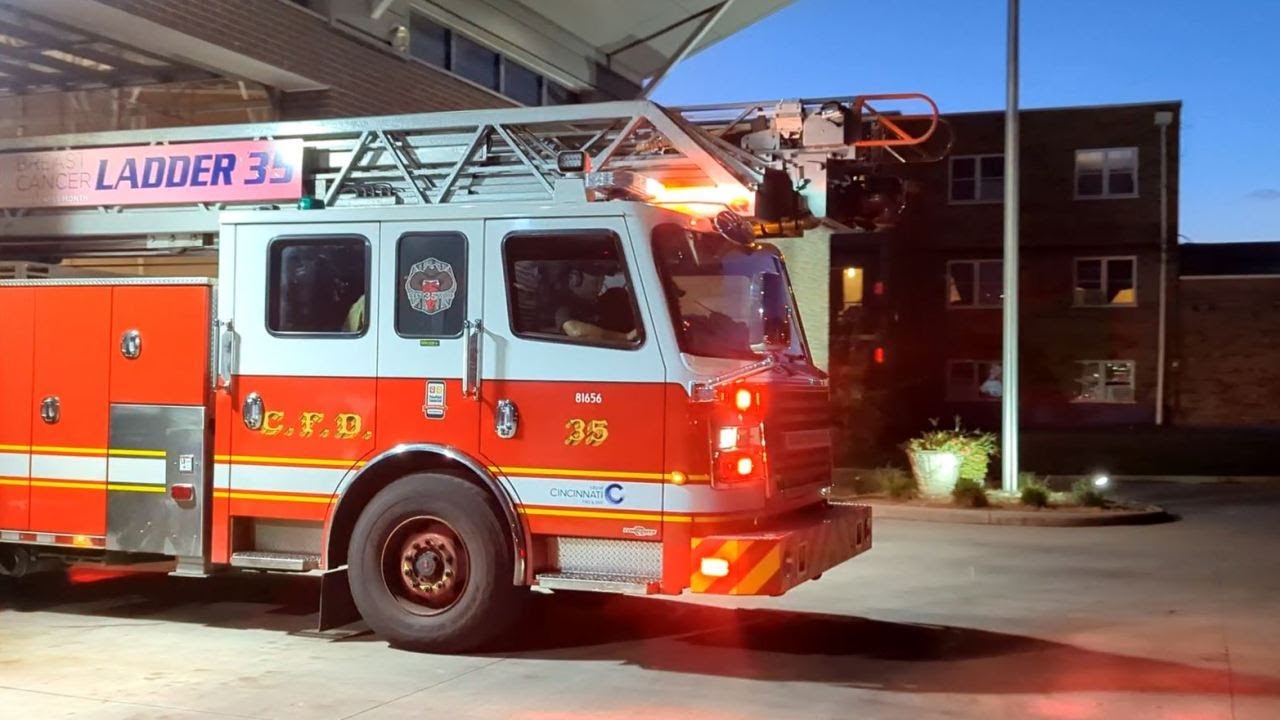 Cincinnati Ladder 35 Responding - YouTube