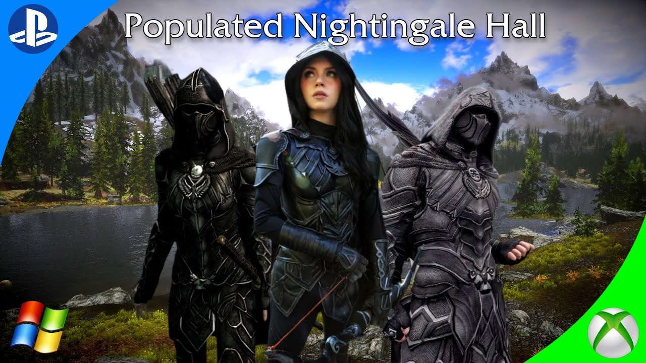 Skyrim Mod: Populated Nightingale Hall (PS4/XBOX1/PC) - YouTube