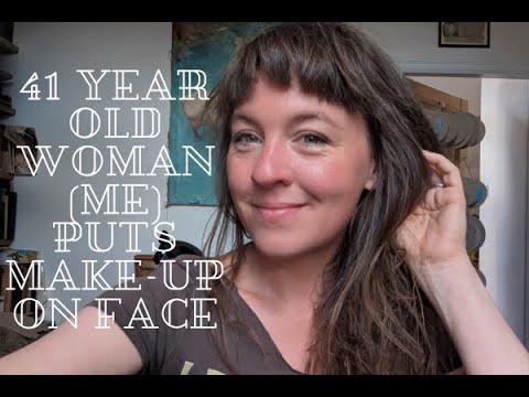 41 Year Old Woman (Me) puts Make-up on her Tired Face - YouTube