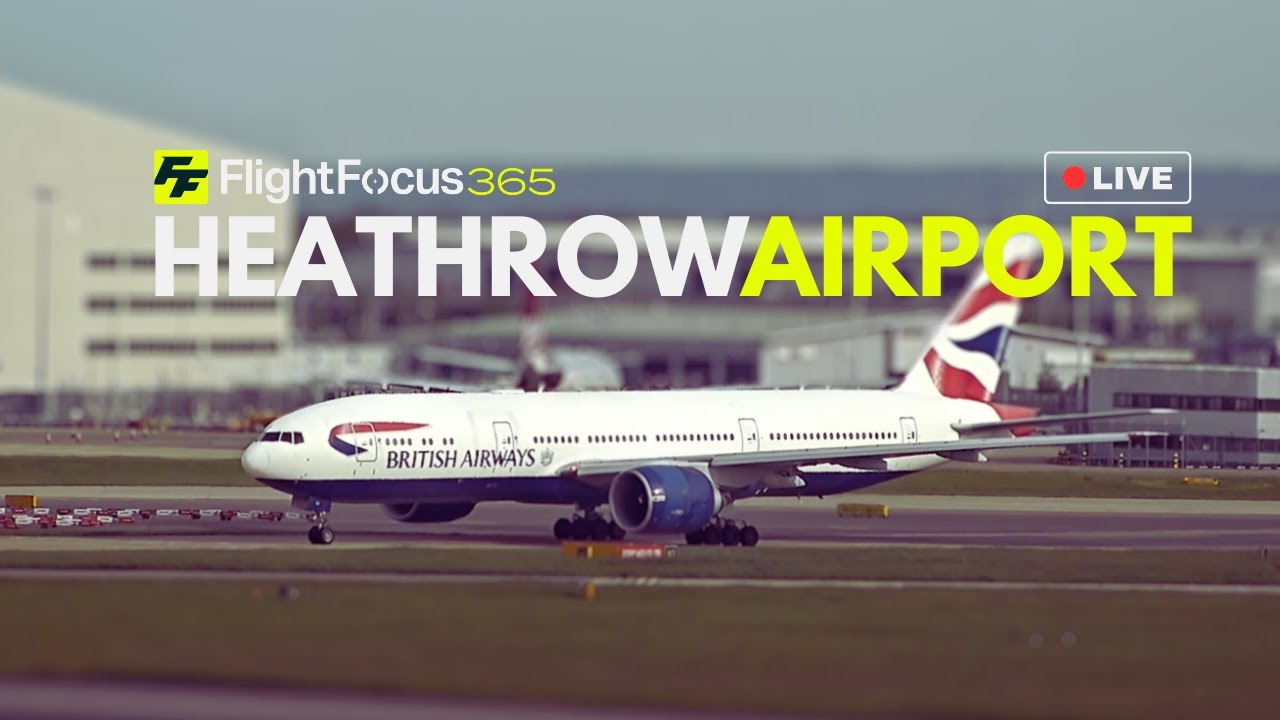 Heathrow Airport Live - Evening Of Monday 29th April 2024 - YouTube
