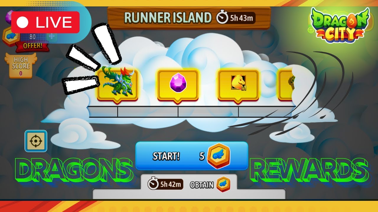 Dragon City: RUNNER ISLAND Event - Catching Dragons & Rewards - YouTube