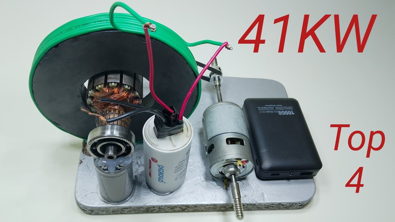 Top 4 awesome electric free energy magnetic gear generator with 100% ...