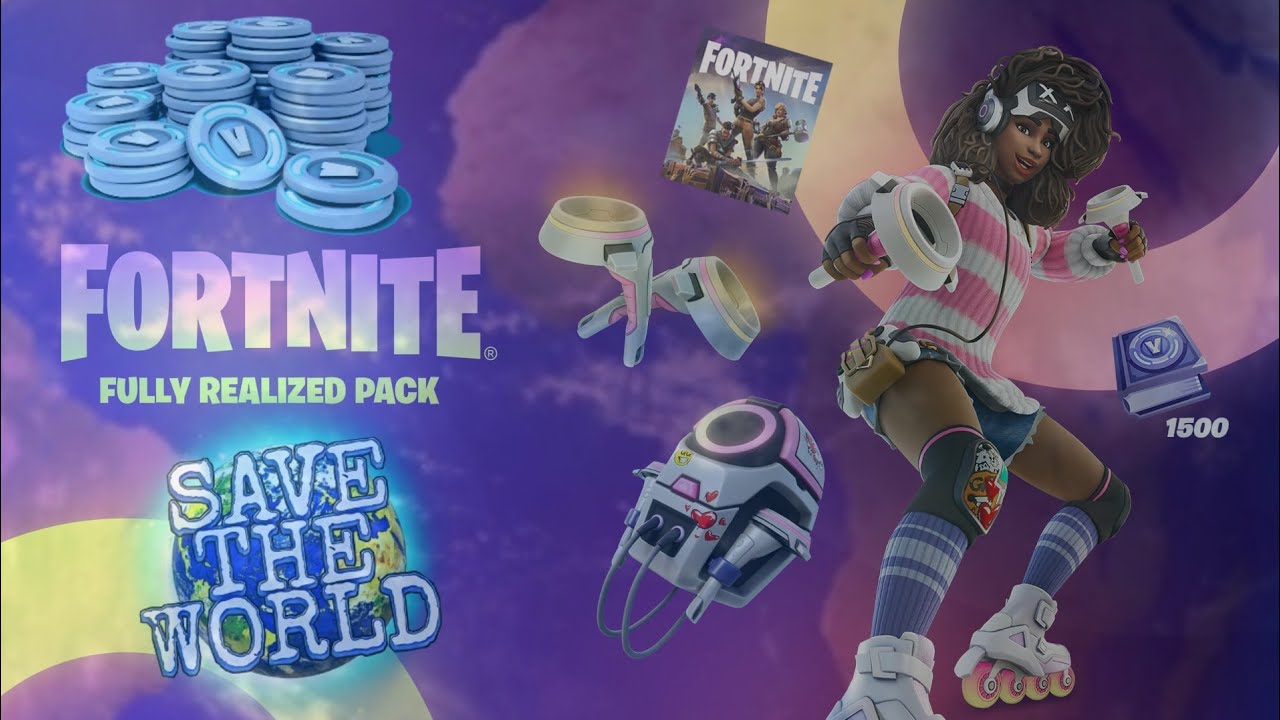Fortnite New Save The World Fully Realized Bundle Pack With 1500 Vbuck ...