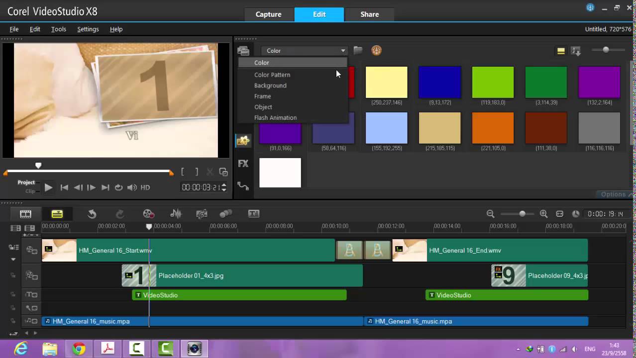 แนะนำการใช้งานโปรแกรม Corel VideoStudio X8 เบื้องต้น - YouTube