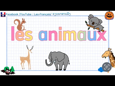 les animaux-Names of animals in French-ຊື່ສັດ ຕ່າງໆ ໃນພາສາ ຝລັ່ງ # ...