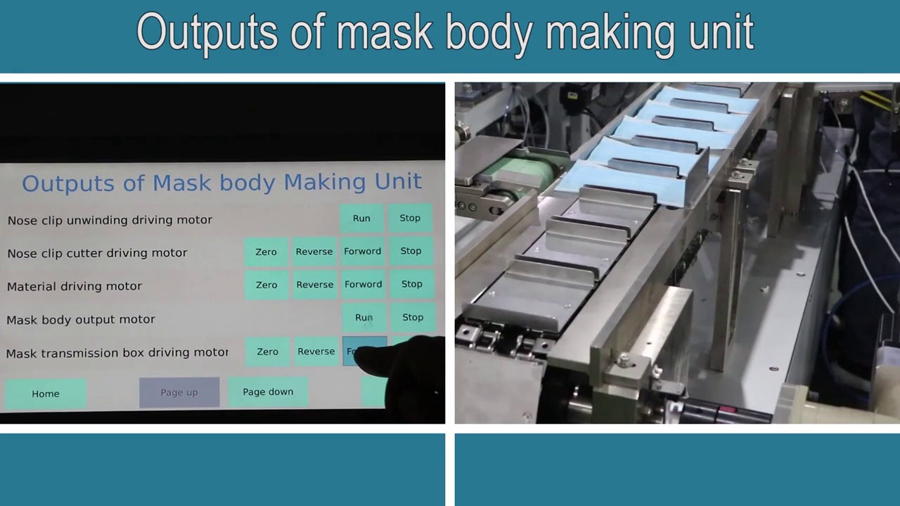 Outputs of mask body making unit Instruction video - YouTube