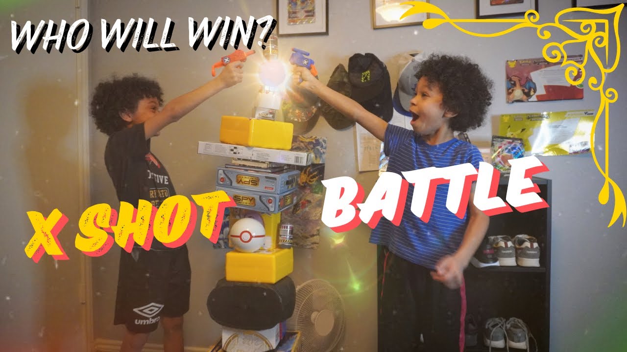 X-SHOT TARGET BATTLE BETWEEN BROTHERS! - YouTube