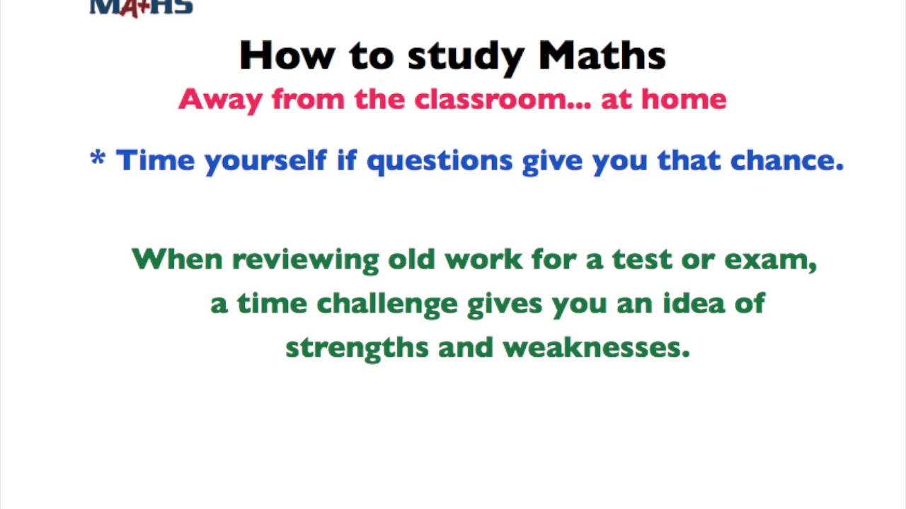 How To Study Mathematics Away From The Classroom YouTube how-to-study-mathematics-away-from-the-classroom-youtube