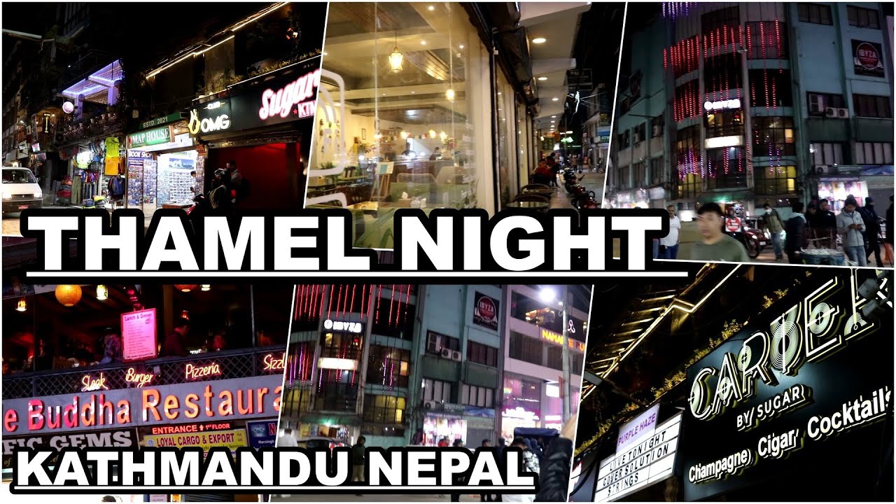 Thamel streets Kathmandu Nepal at night visit nepal 2023 shot with ...
