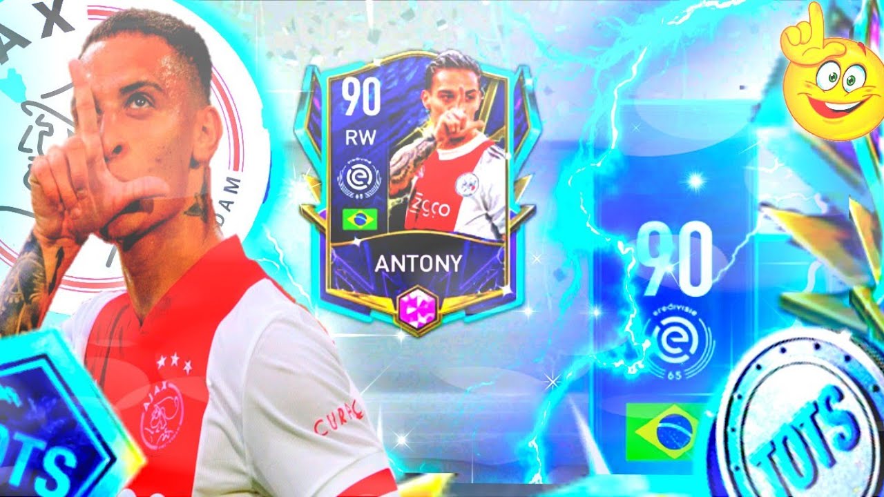 90 RATED RW TEAM OF THE SEASON ANTHONY FIFA 22 PLAYER REVIEW GAMEPLAY ...
