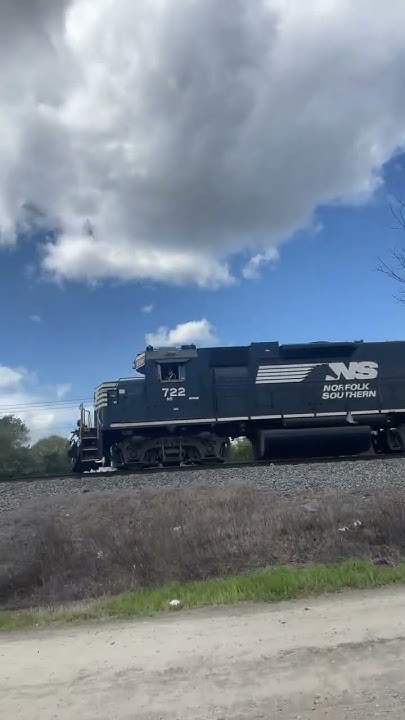 Ns Train P85 heading towards Cayce SC with 2 engines and 2 cars engine numbers are 722 and 3094 ...