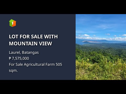 LOT FOR SALE WITH MOUNTAIN VIEW - YouTube