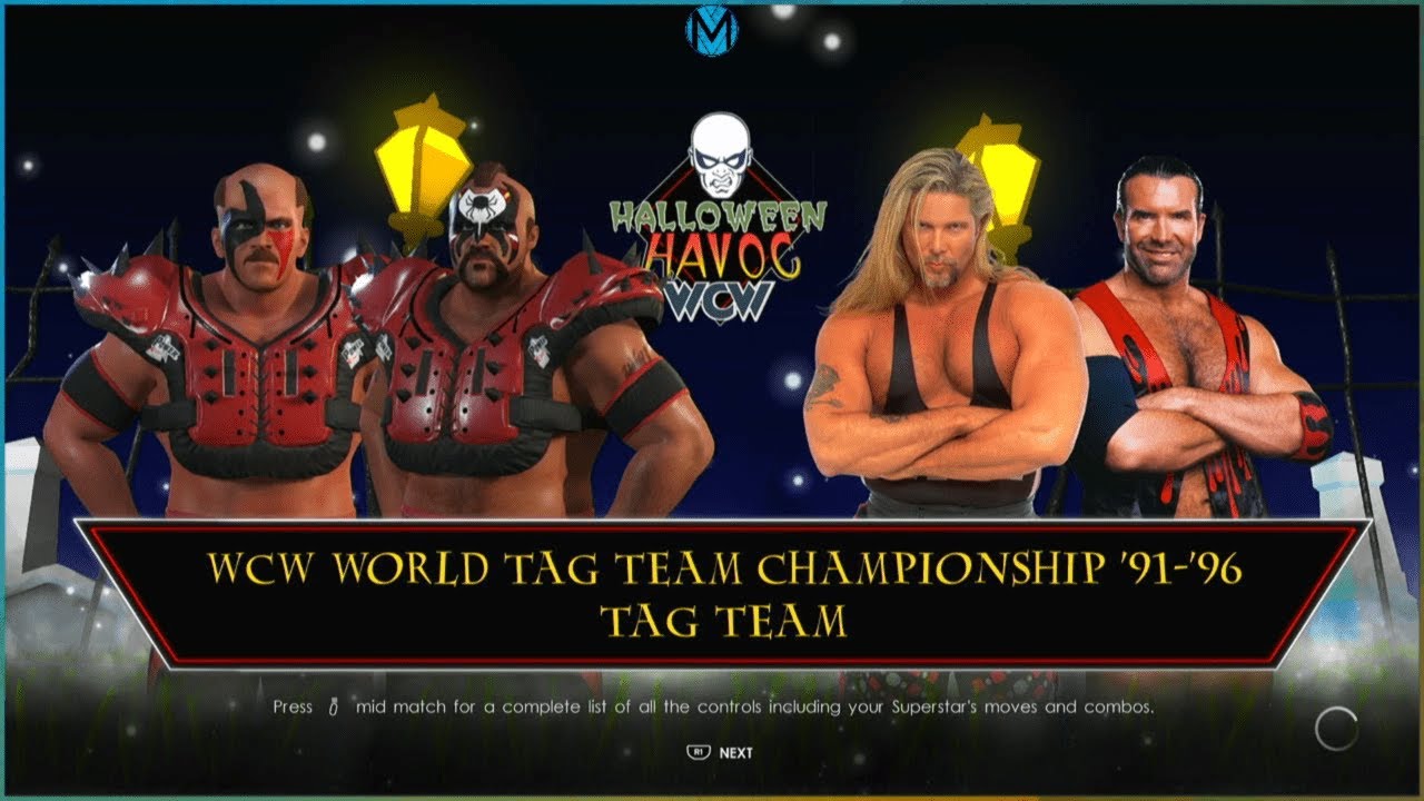 The Legion of Doom vs. The Outsiders WcW TagTeam Championship Halloween ...
