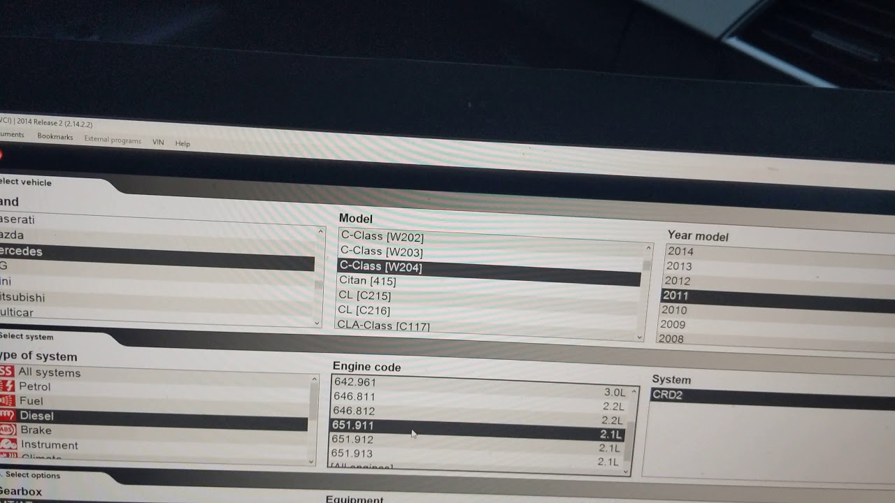 Mercedes DPF REGENERATION (2.1 W204) vid 2 - YouTube