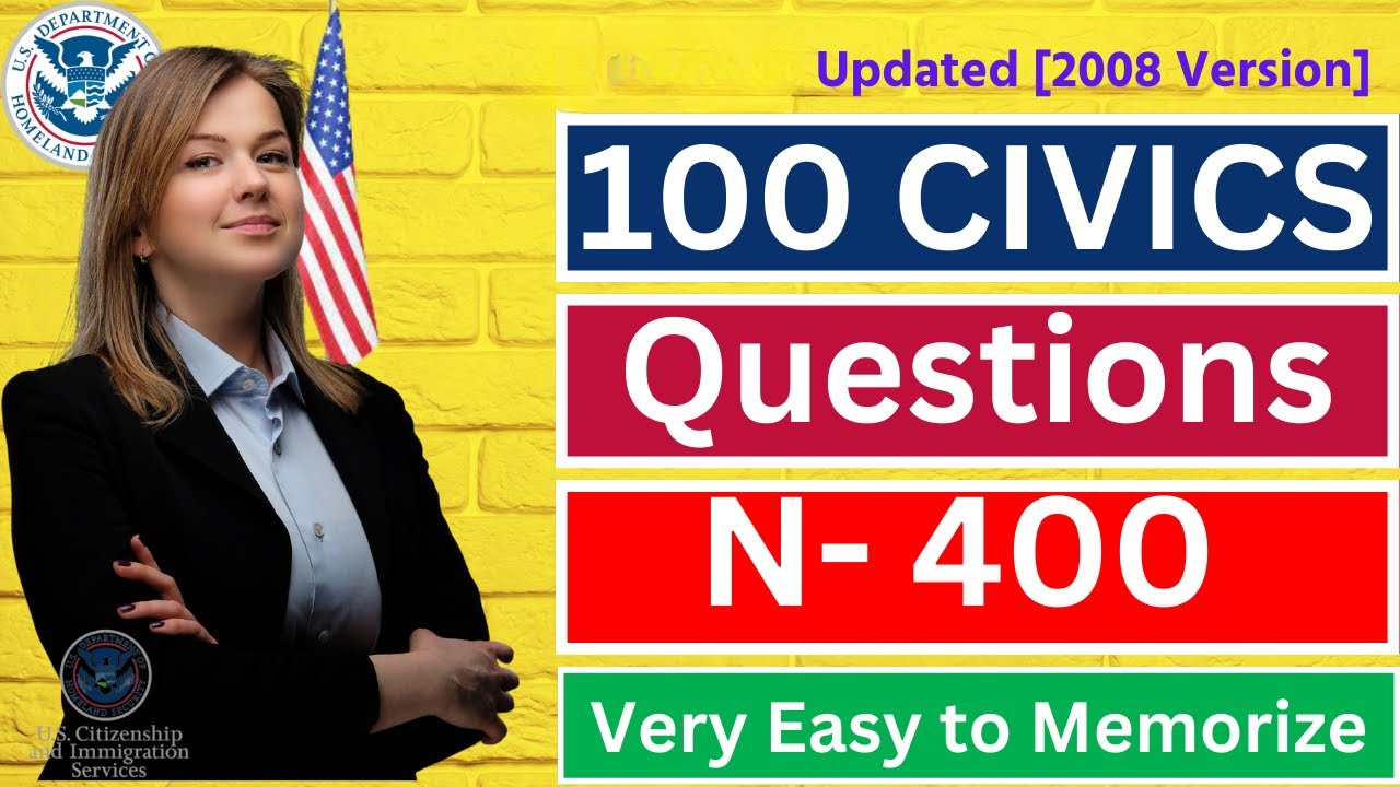 2024 Random 100 Civics Questions and Answers: U S Citizenship Interview ...