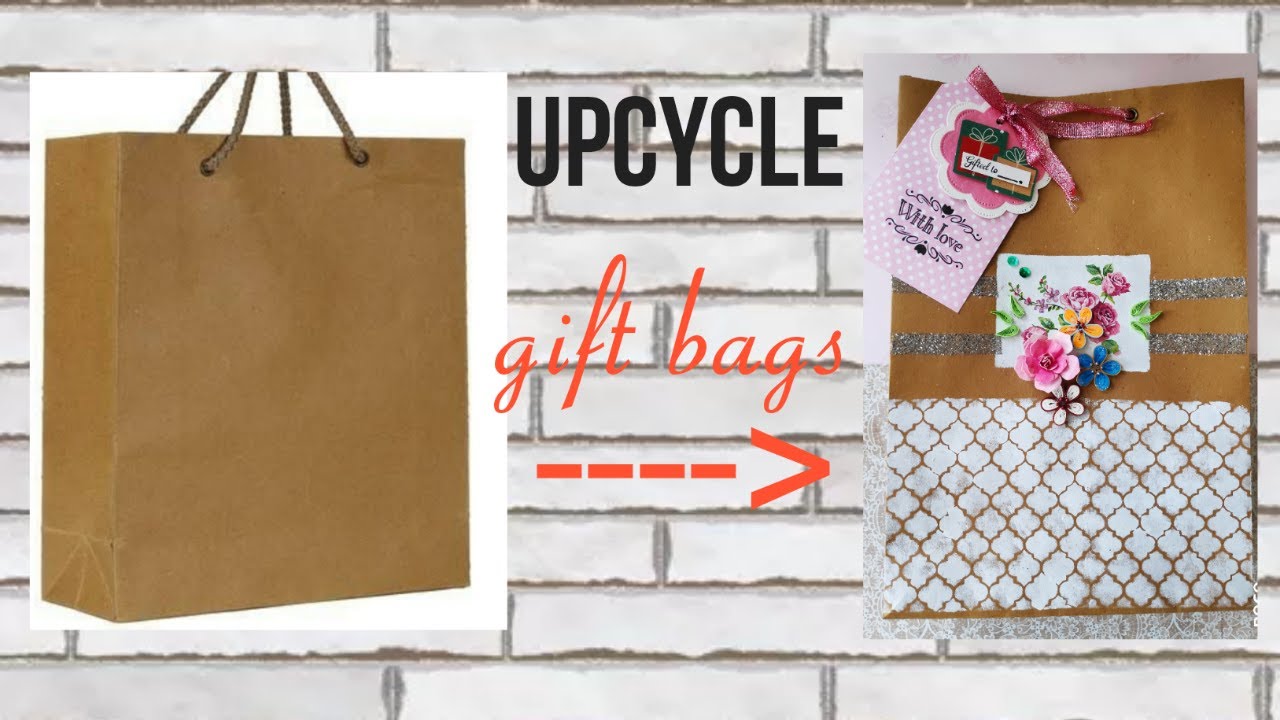 DIY: Upcycle paper gift bag - YouTube