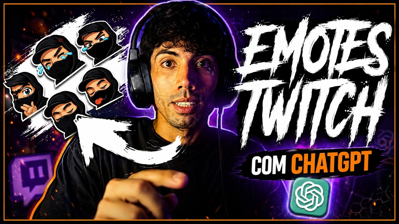 COMO CRIAR EMOTES COM O CHATGPT | RECOMPENSAS DE ESPECTADOR NA TWITCH ...
