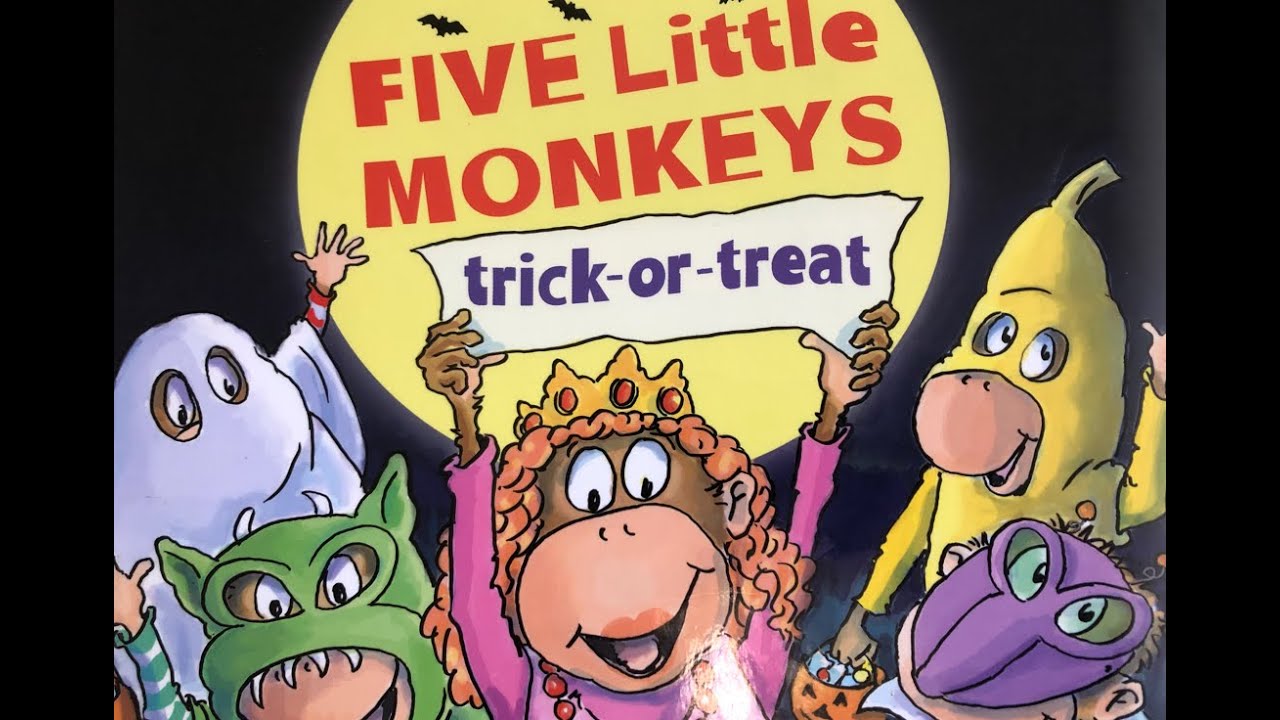 Five Little Monkeys Trick-or-Treat - Picture Book Read Aloud - YouTube