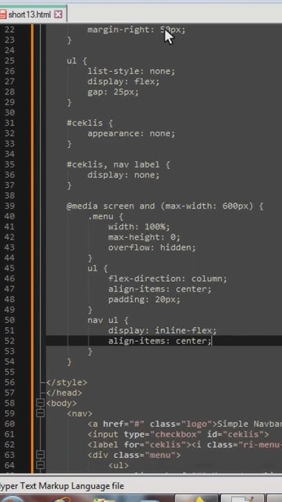 Buat Simple Responsive Navbar Pake Html And Css Html Css Programming Youtube 
