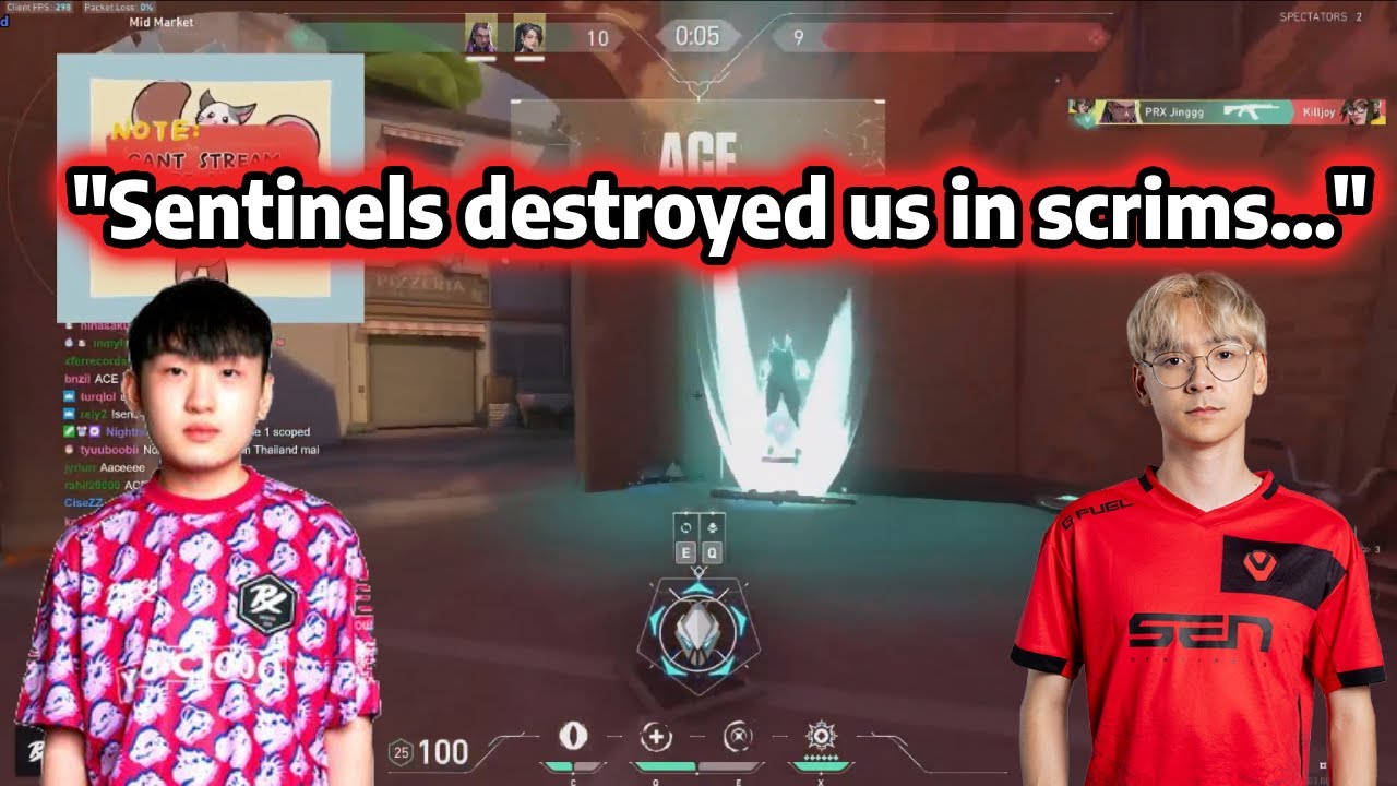 PRX Jinggg on Sentinels Performance in scrims with the NEW ROSTER ...