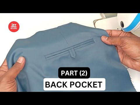 How To Make Pant Back Pocket | Pant Ka Back Pocket Kaise Banae | How To ...