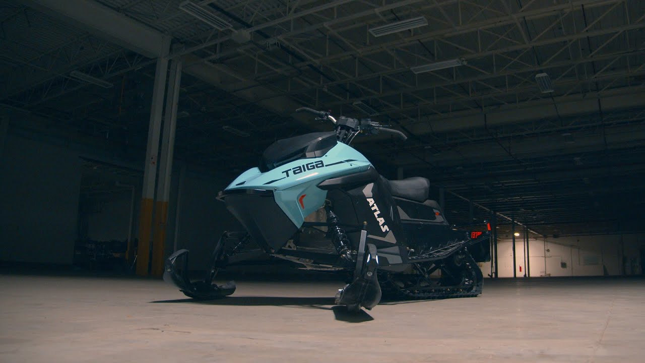 Taiga Atlas electric snowmobile - Pre-winter testing - YouTube