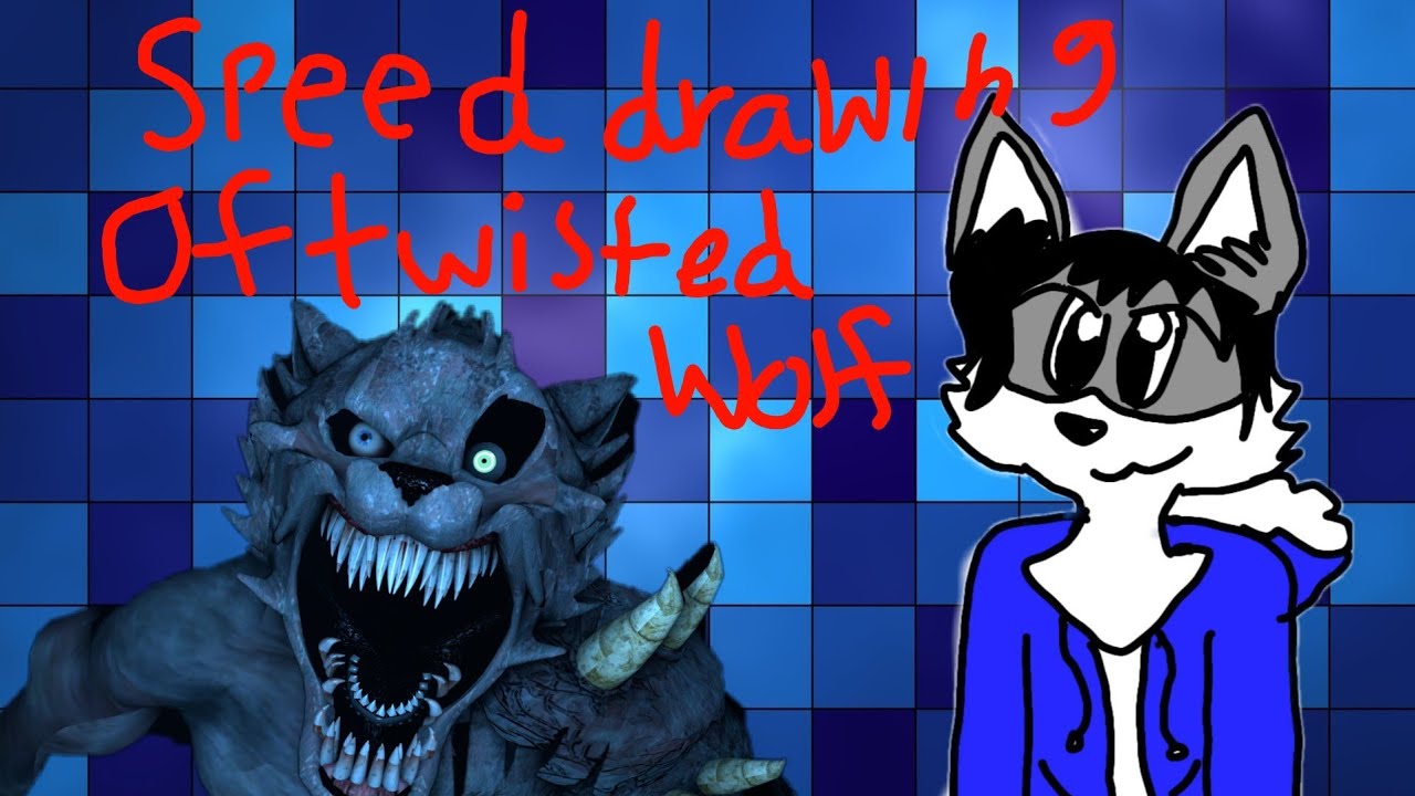 speed drawing of the twisted wolf - YouTube