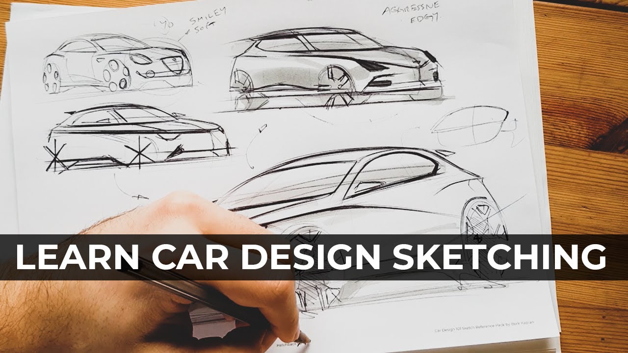 CAR DESIGN 101 SKETCH REFERENCE PACK by Berk Kaplan - YouTube