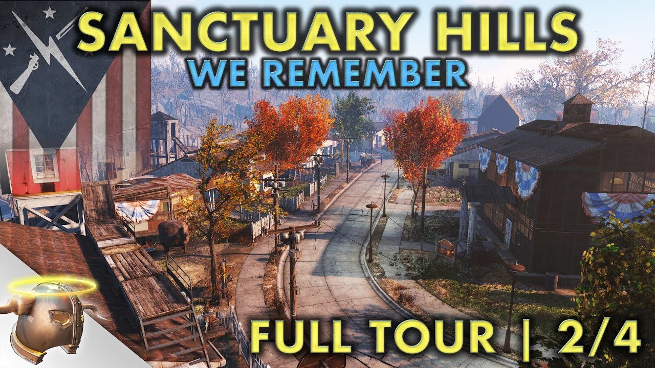 LIFE IN SANCTUARY HILLS | Part 2 - Huge, realistic Fallout 4 settlement ...