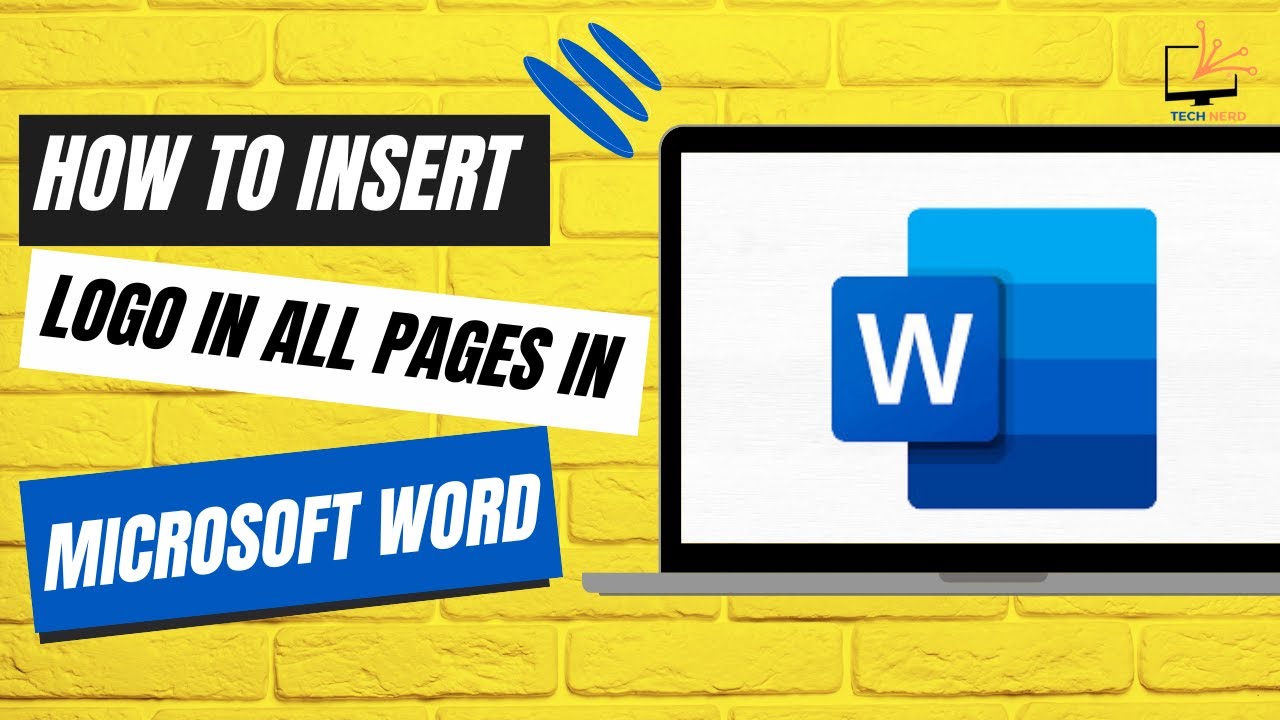 How to Insert Logo in All Pages in Word - YouTube