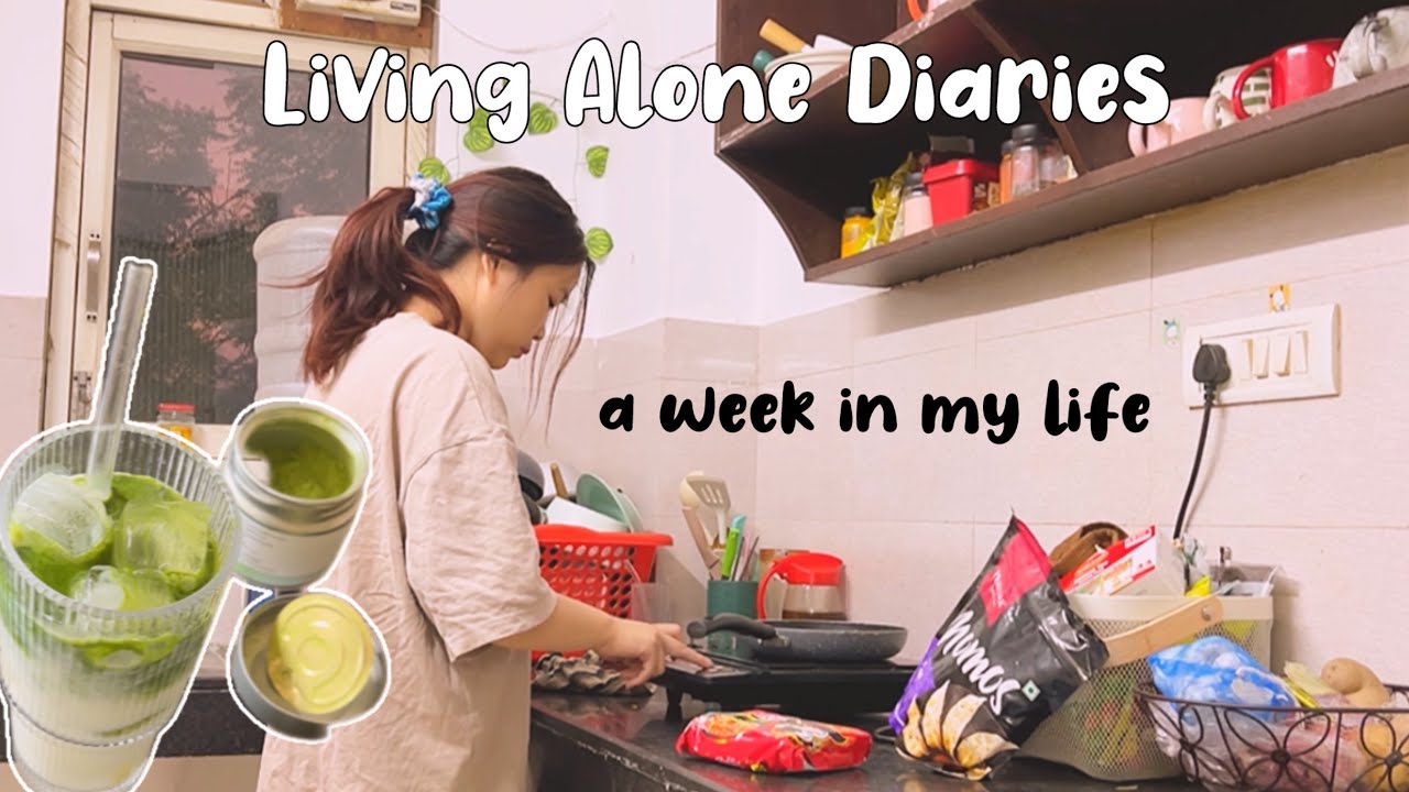 Living Alone Diaries 🍝🍵/ a week in my life 🧶/ cute amazon package📦 ️ ...