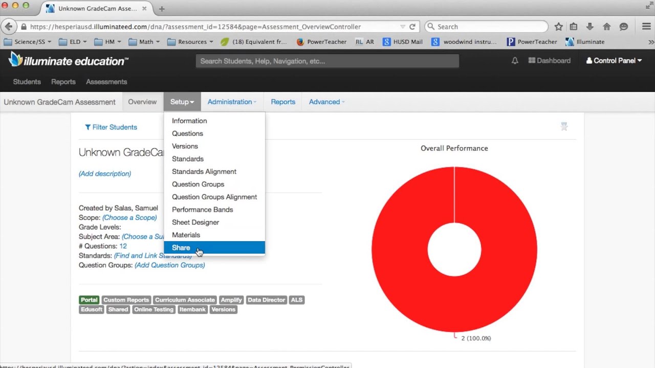 Illuminate: Share an Assessment - YouTube