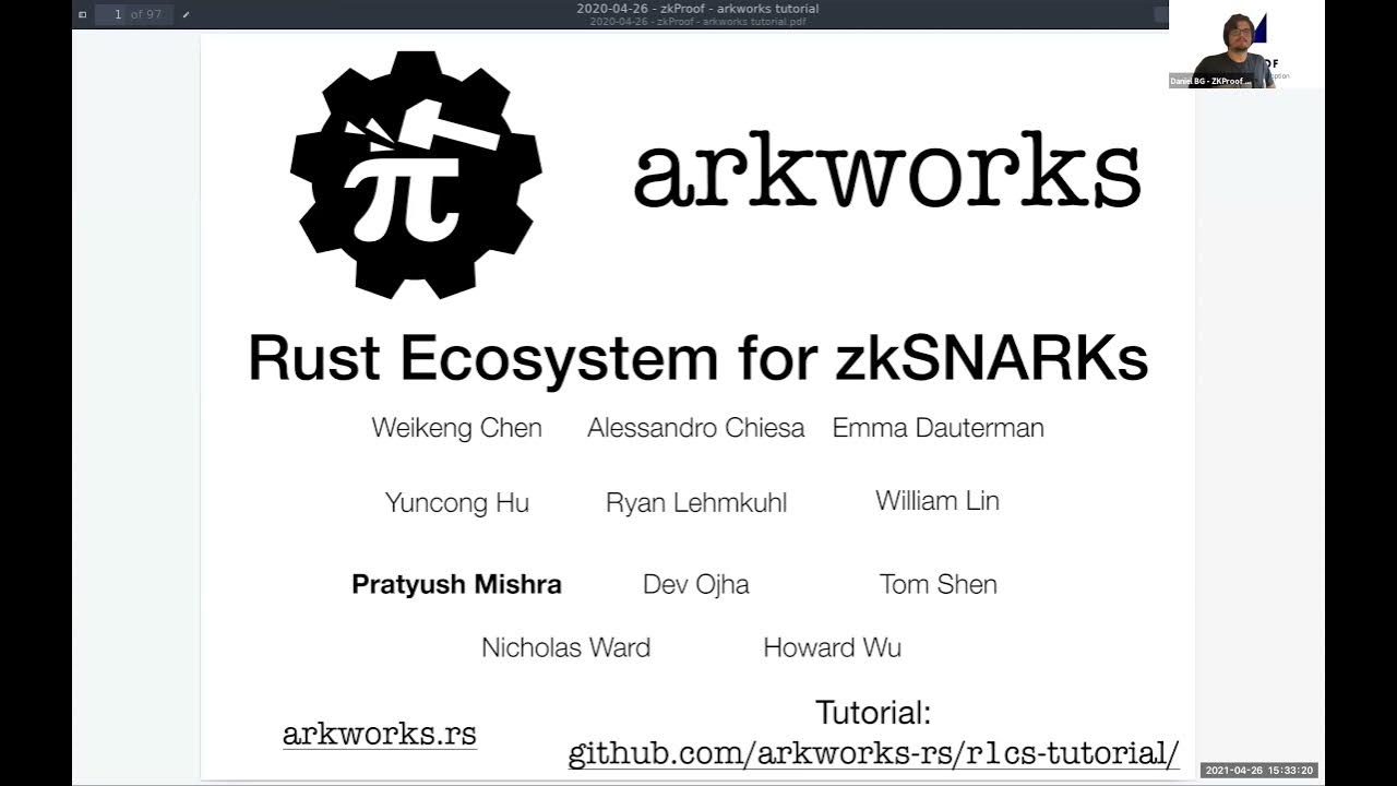 ZK Tutorial: An Introduction to SNARK Development with arkworks - Pratyush Mishra - YouTube