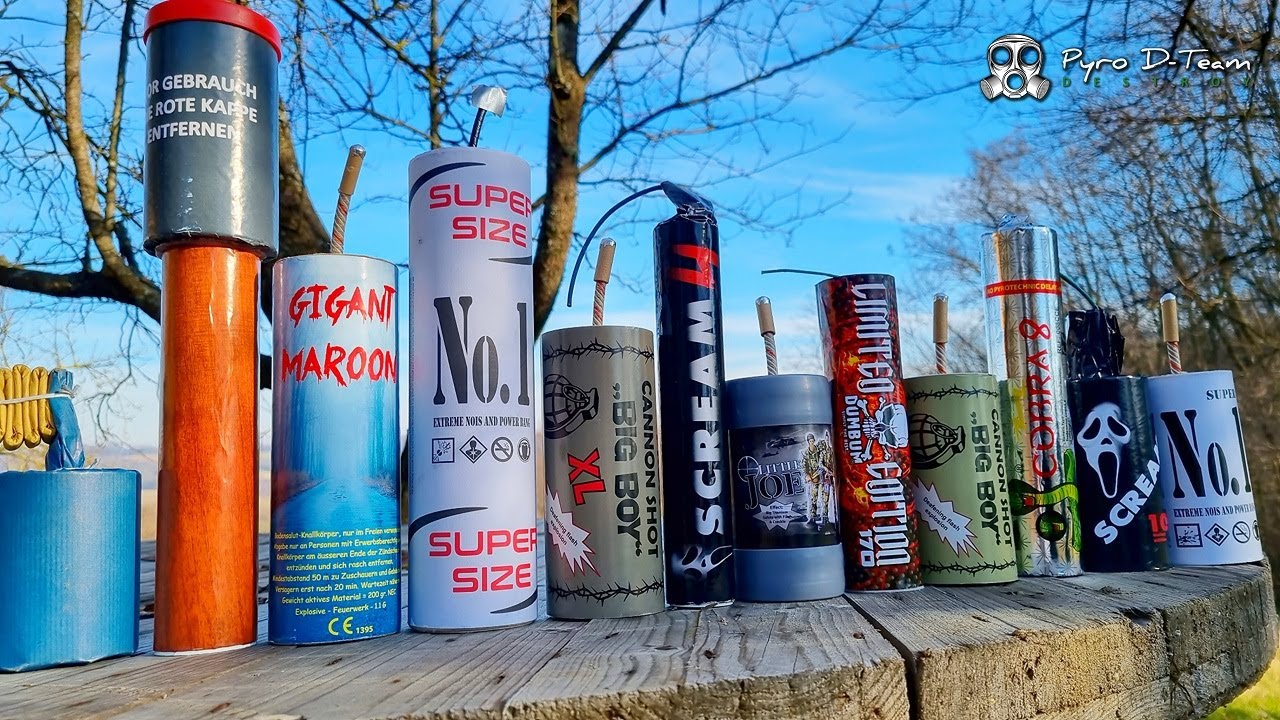 12 STRONGEST FIRECRACKERS IN EUROPE - Gigant Maroon, Cipolla XXL ...