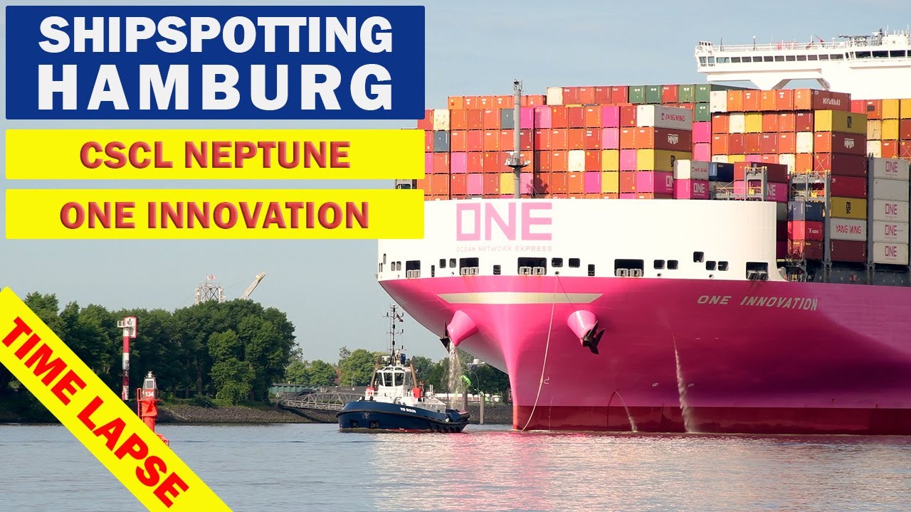 Shipspotting Hamburg: Die ONE INNOVATION und die CSCL NEPTUNE im ...