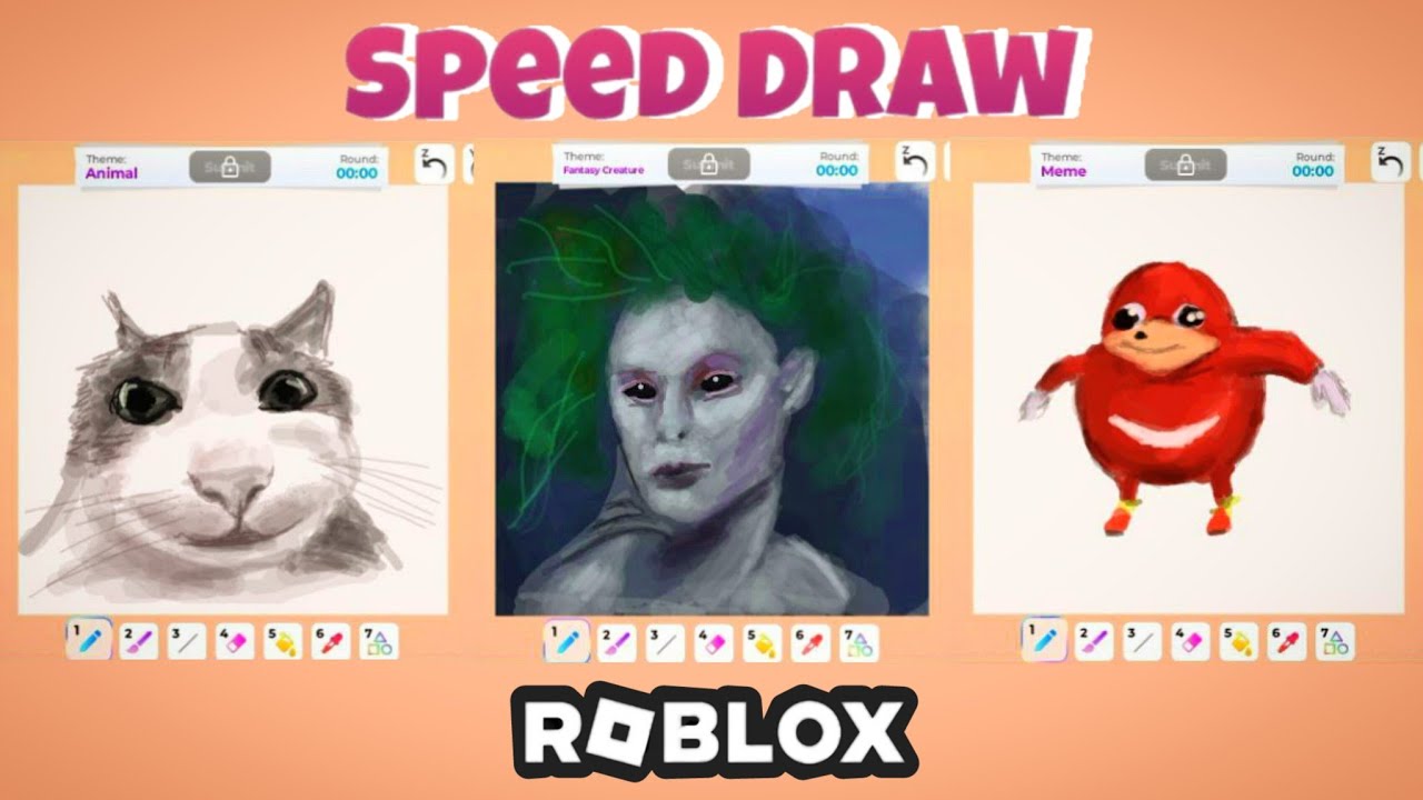 🎨 ROBLOX 10 minutes PRO server ⏱️ Drawings 🖌️ Speed Draw Complitation ...