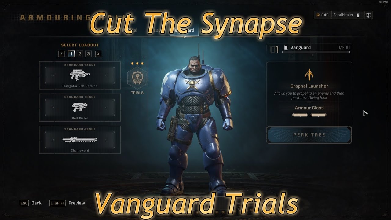 Warhammer 40k Space Marine 2 - Vanguard Trials - Cut The Synapse - YouTube