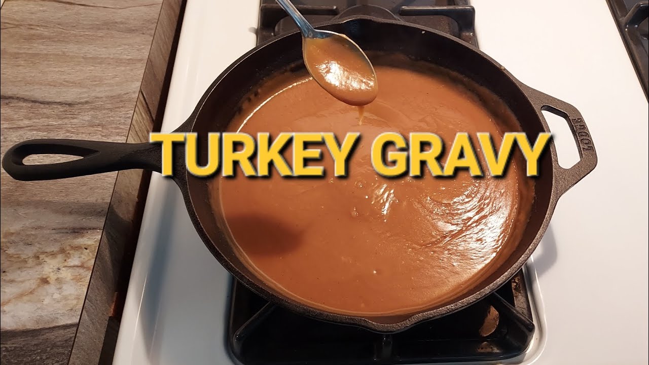 Turkey Gravy! From Pan Drippings! So good! - YouTube