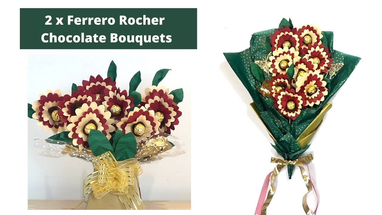 2 x FERRERO ROCHER Chocolate Bouquets DIY - YouTube