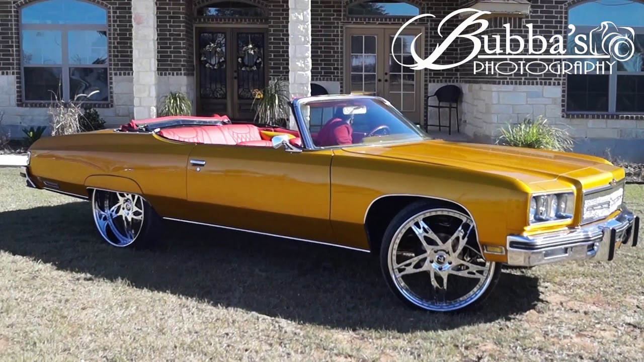 1975 Caprice Vert Donk Sitting on Rucci Forged - HD - YouTube
