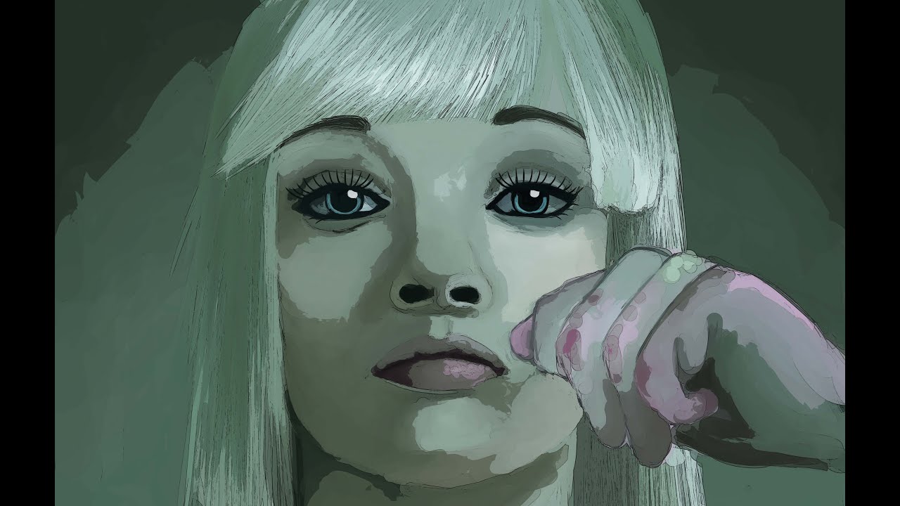 Sia Chandelier Speed Drawing/ Painting - YouTube